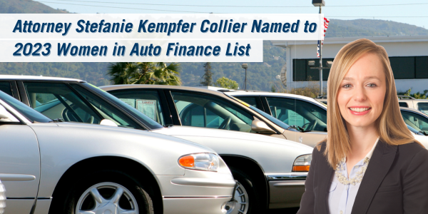 Attorney Stefanie Kempfer Collier Named to 2023 Women in Auto Finance List