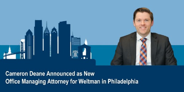 Cameron Deane Announced as New Office Managing Attorney for Weltman in ...